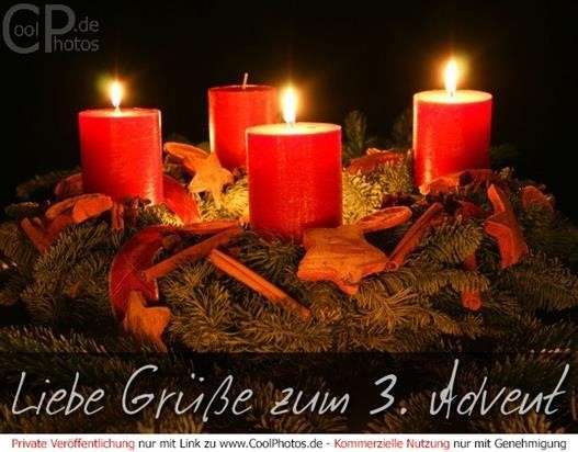 grüße zum 3 advent bilder – Gästebuchbilder und Sprüche